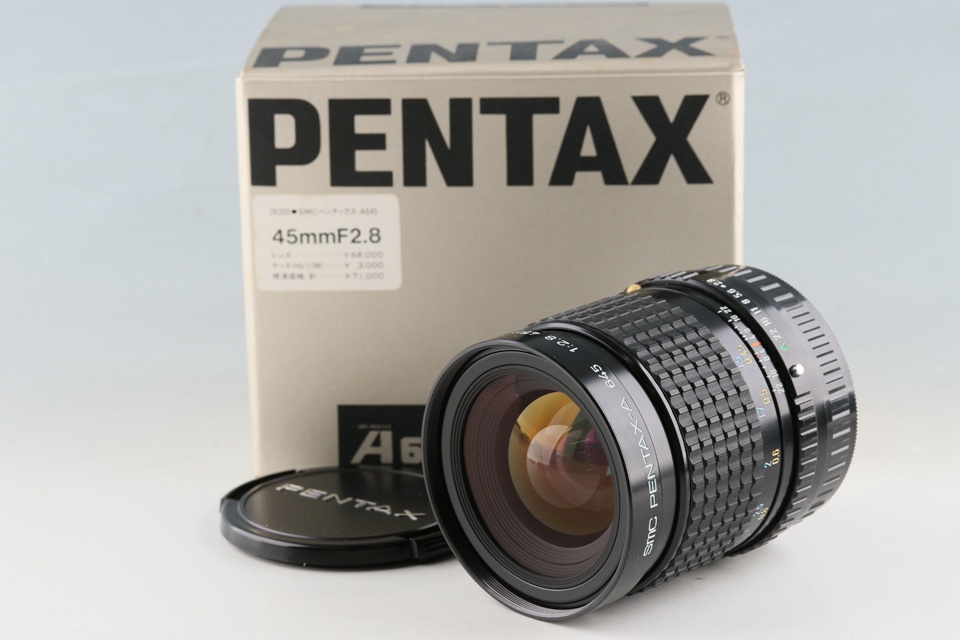 PENTAX SMC Pentax -A 645 45mm F/2.8 Lens With Box #55802L6 イロハスショップ：カメラファン | 中古カメラ・レンズ検索サイト／欲しい ...